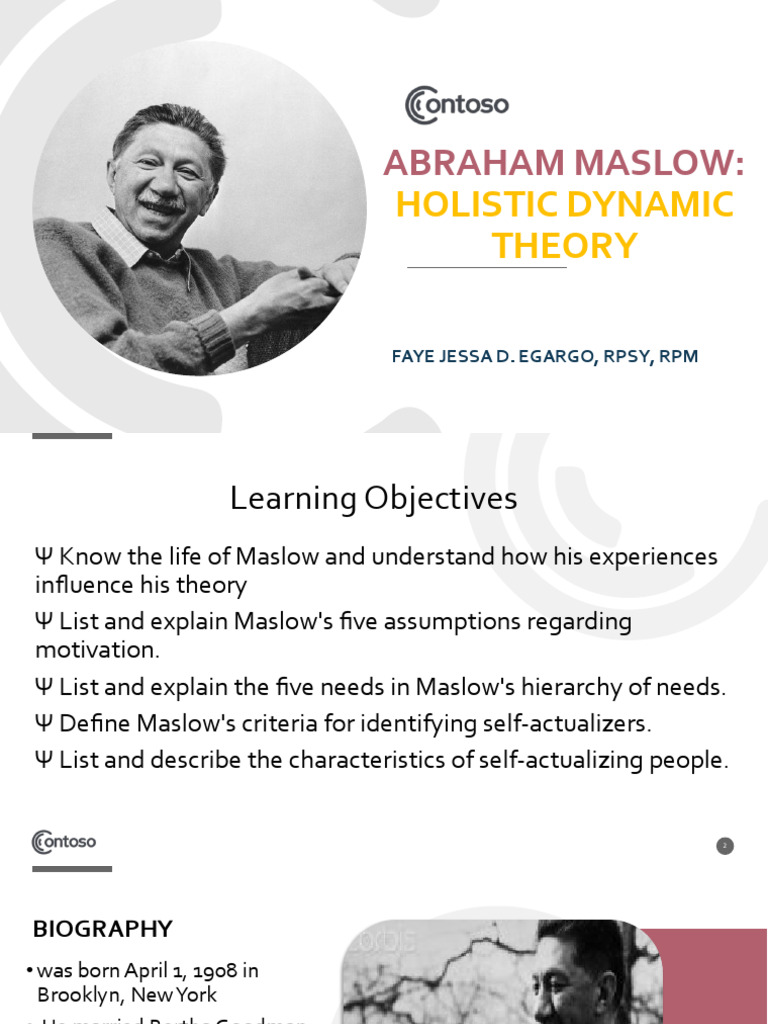 Abraham Maslow | PDF | Cognition | Psychology