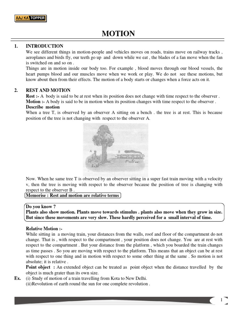 MOTION | PDF | Angle | Velocity