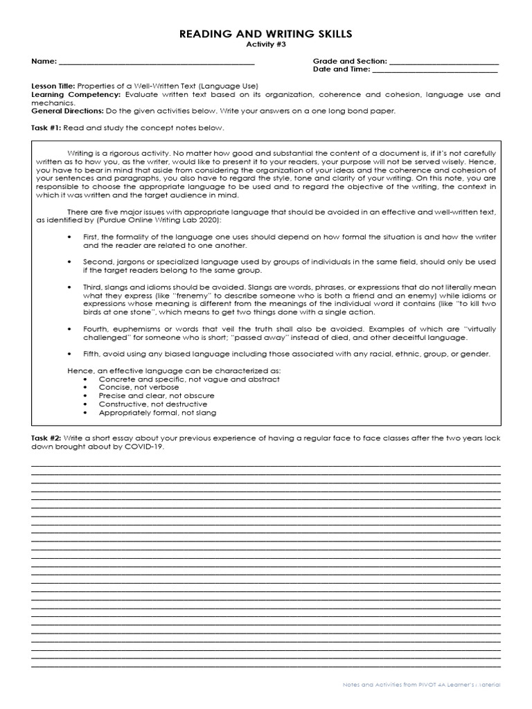 ADM Activity3 | PDF | Logic | Essays