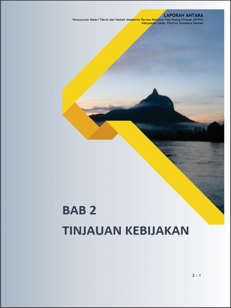 Bab 2 Tinjauan Kebijakan | PDF