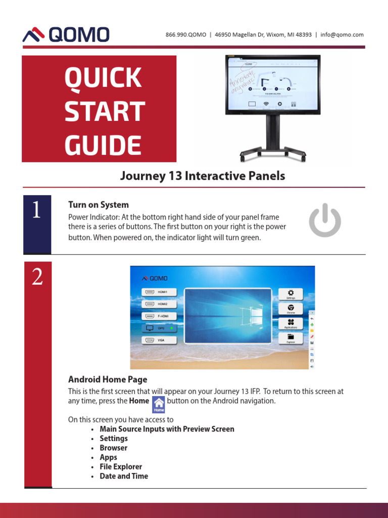 Journey13_QuickGuide_v5.1 | PDF | Android (Operating System) | Hdmi
