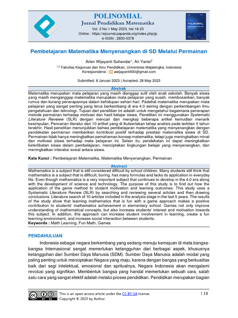(18-23) Arlen Wijayanti Suhendar | PDF | Ilmu Sosial