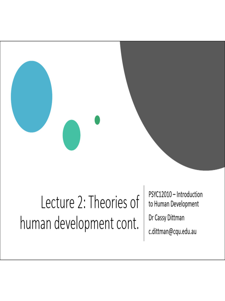 Human Development Theories Overview | PDF | Dominance (Genetics ...
