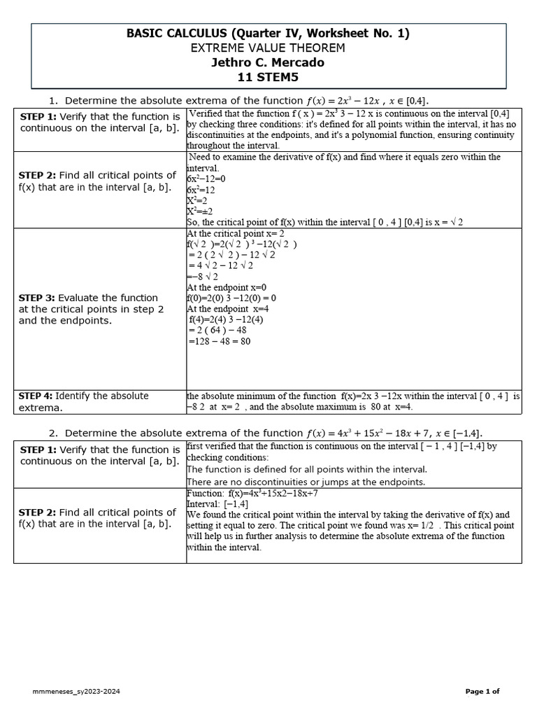 Bcal w1 Ni Jet | PDF | Interval (Mathematics) | Function (Mathematics)