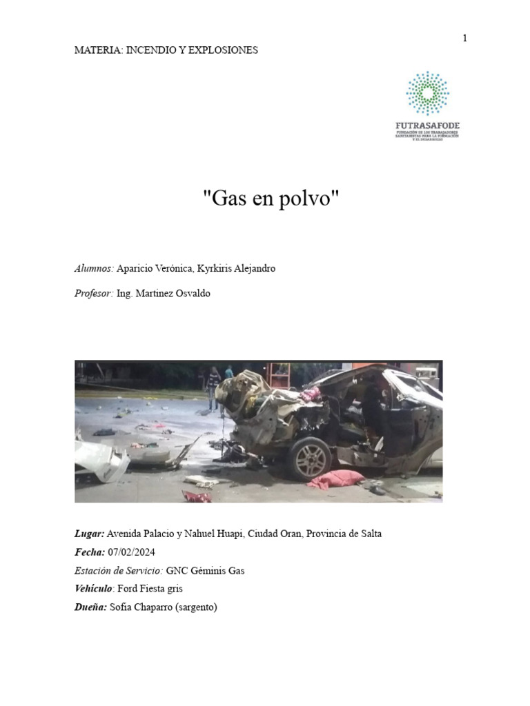 Investigacion Explosion Tanque GNC | Descargar gratis PDF | Gas natural ...