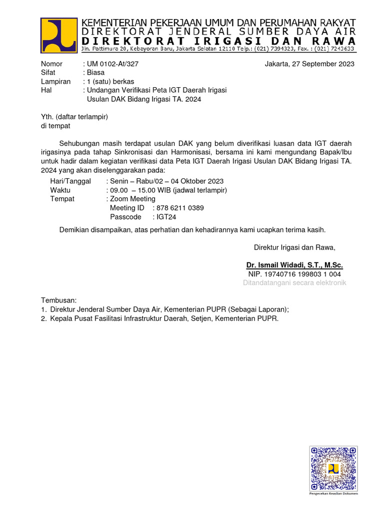 Undangan_Verifikasi_Peta_IGT_Usulan_DAK_lampiran | PDF