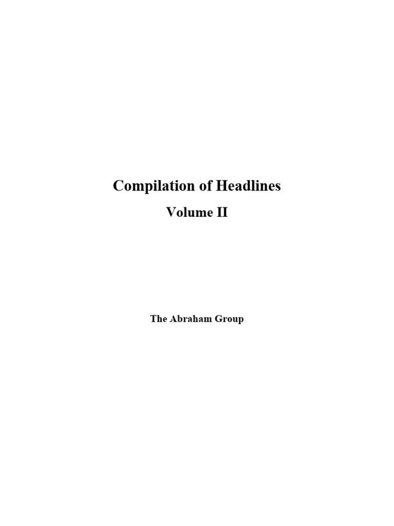 Headlines Swipefile | PDF | Donald Trump | American Government