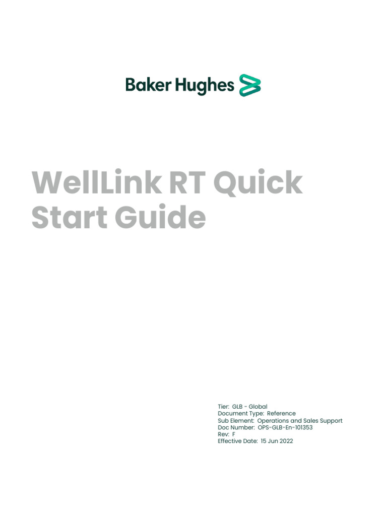 WellLink RT Quick Start Guide | PDF | Icon (Computing) | Login