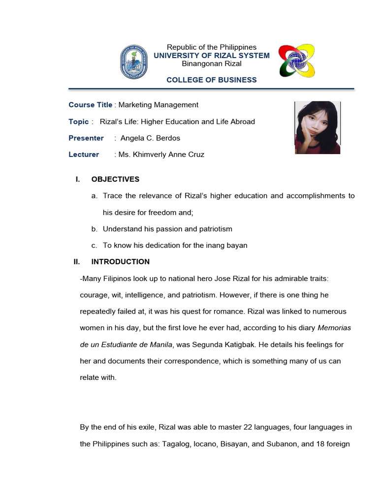 Written Report Angela Berdos | PDF | Philippines | Tagalog Language