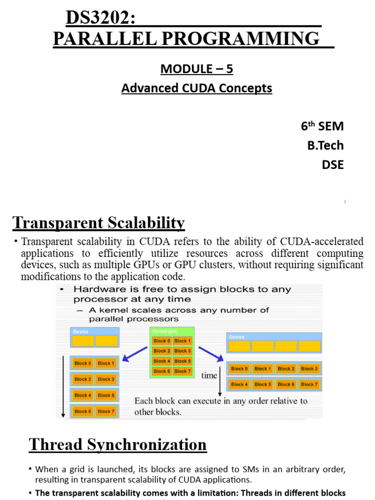 Parallel Programming Module 5 | PDF | Thread (Computing) | Graphics ...