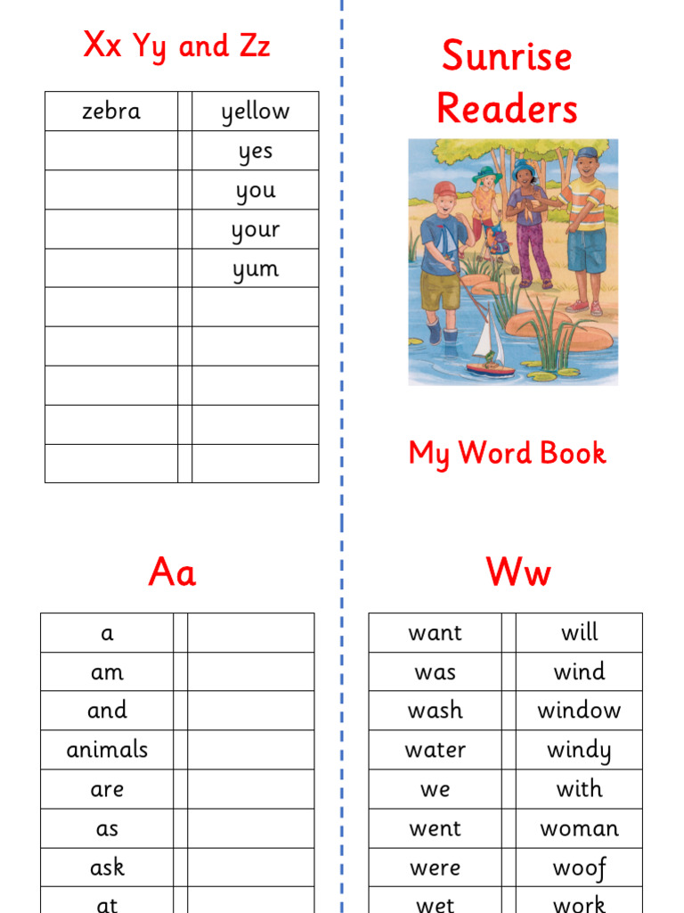 Sunrise Readers Books 1 5 Word Book | PDF