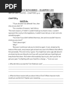 Chapter 10 Summary: Atticus's Courage | PDF