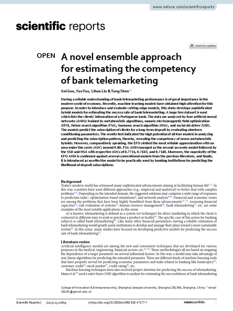 A Novel Ensemble Approach Pdf Machine Learning Receiver Operating Characteristic