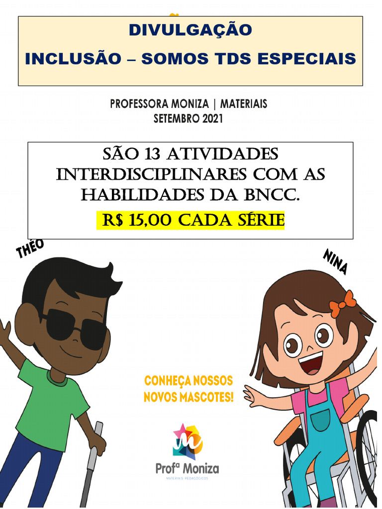 Somos Todos Especiais - Prof Moniza Materiais | PDF