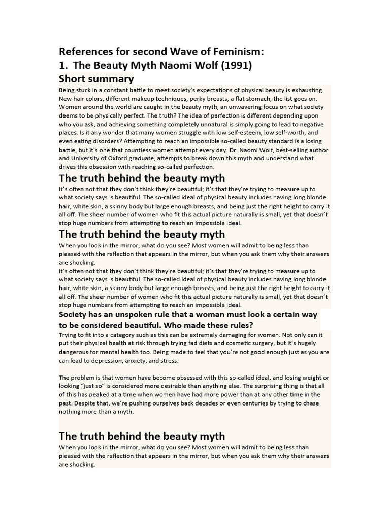 References For 3rd Wave of Feminism | PDF | Feminism | Gender Studies