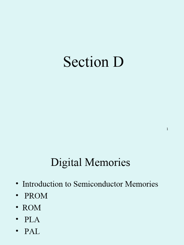 Semiconductor Memories | PDF | Logic Gate | Computer Data Storage