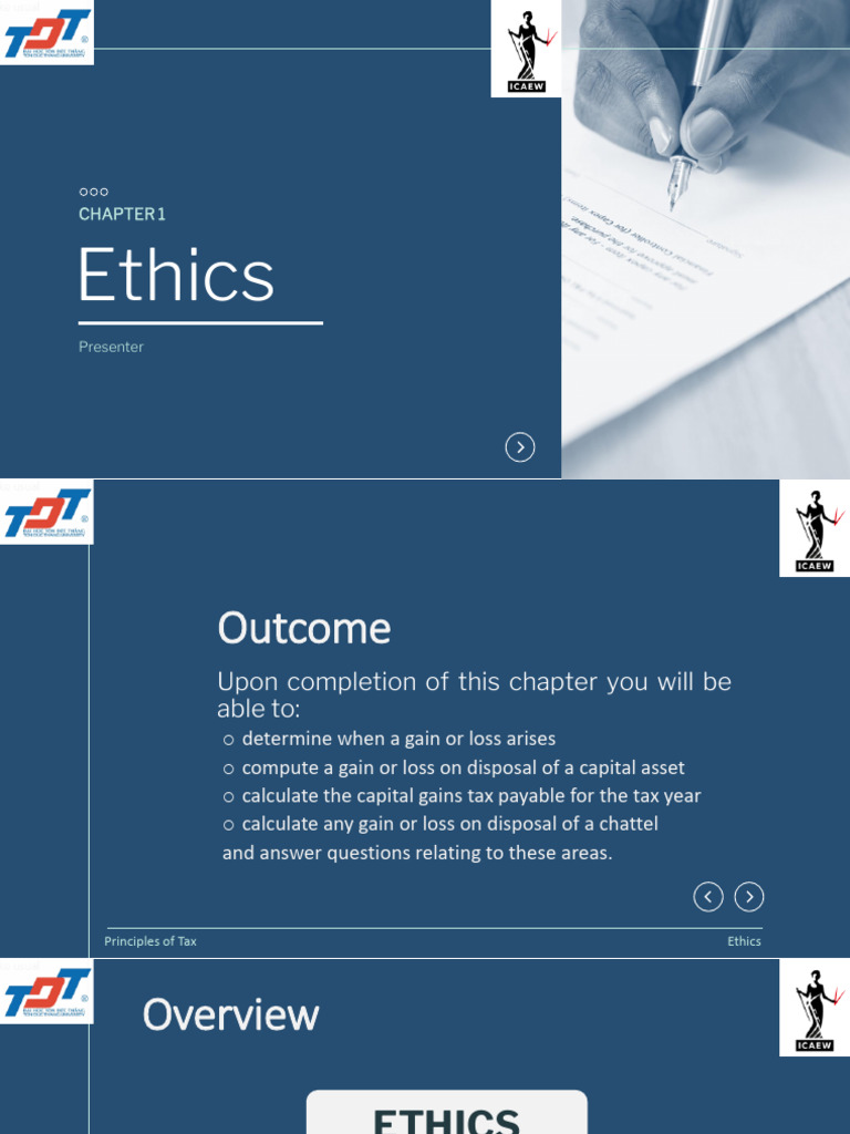 Chapter 1 - Ethics | Download Free PDF | Tax Avoidance | Taxes