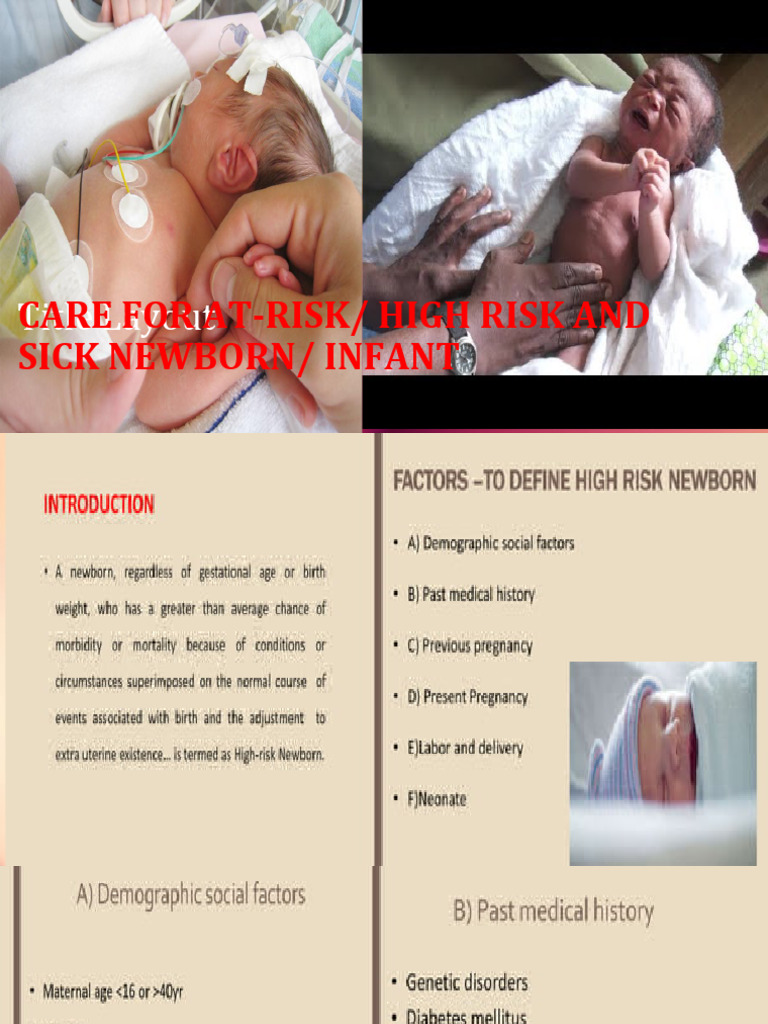 Care For High Risk and Sick Newborn | PDF | Low Birth Weight ...