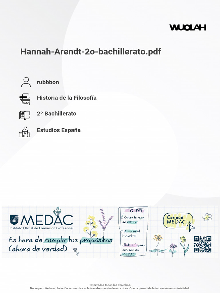 Hannah-Arendt-2o-bachillerato | Descargar gratis PDF | Totalitarismo ...