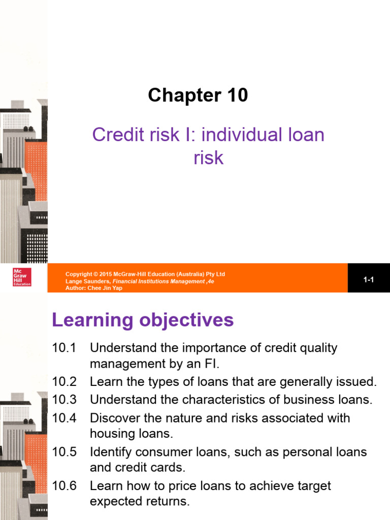 Chapter 10 Credit Risk I - Individual Loan Risk | PDF | Loans | Finance & Money Management