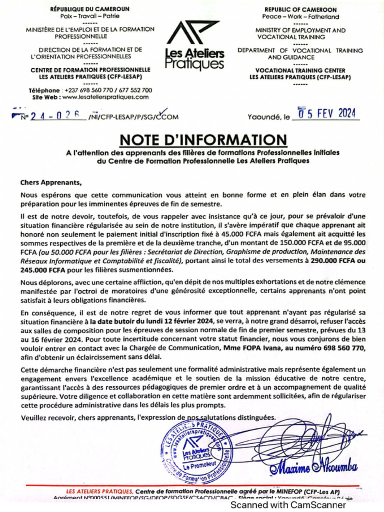 Note D'information AFI | PDF