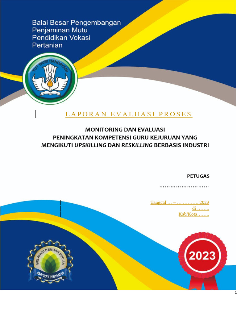 Template Laporan Monev Proses 2023 | PDF