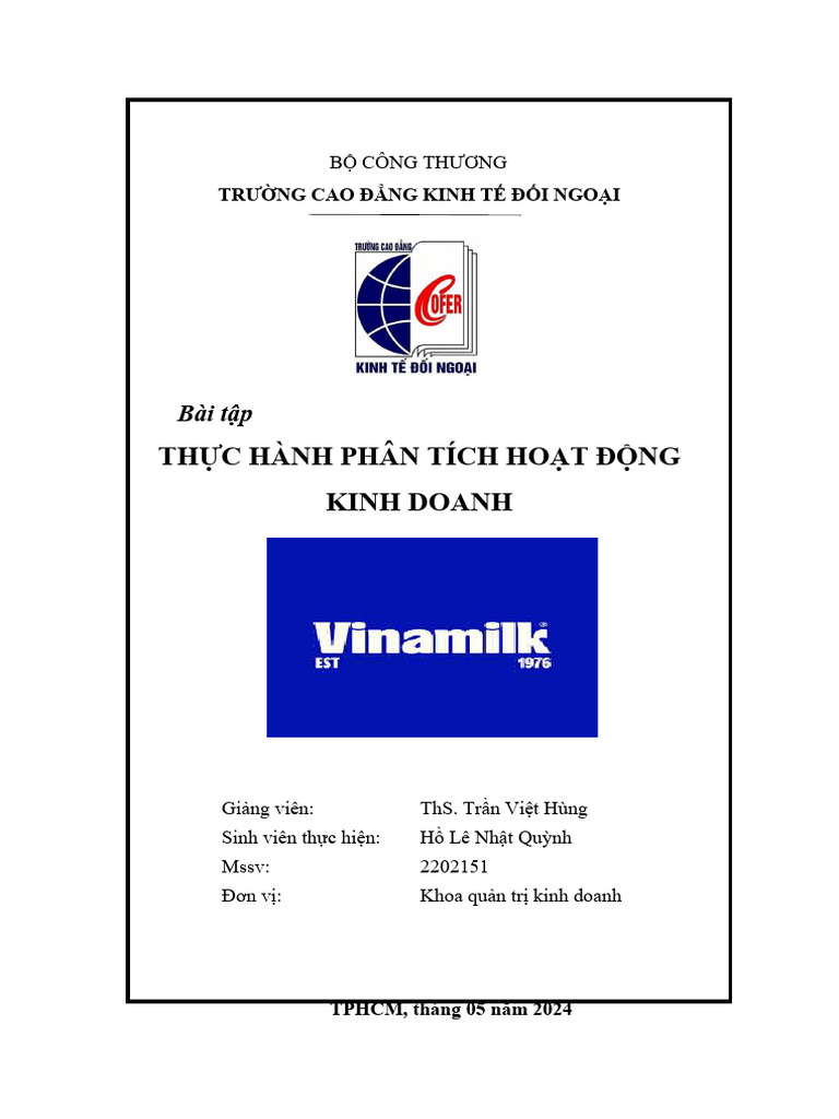 DOANH NGHIỆP VINAMILK | PDF