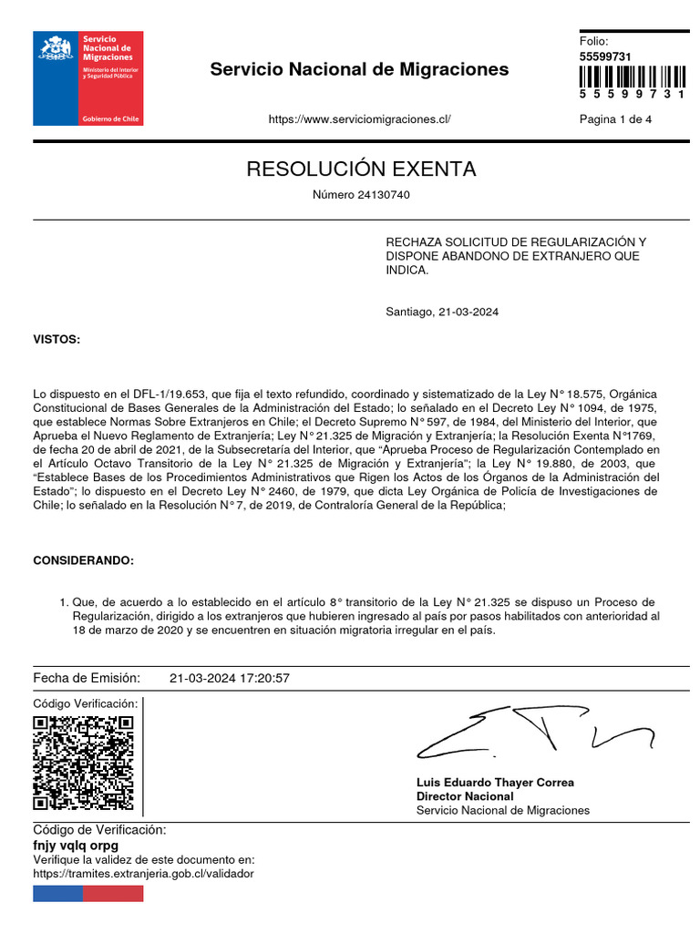 Resolucion Exenta | Descargar gratis PDF | Gobierno