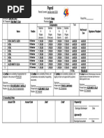 SK Officials' Honorarium Payroll Sample | PDF