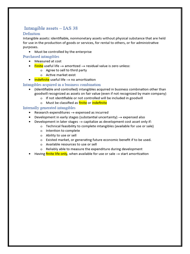 Intangible assets | PDF
