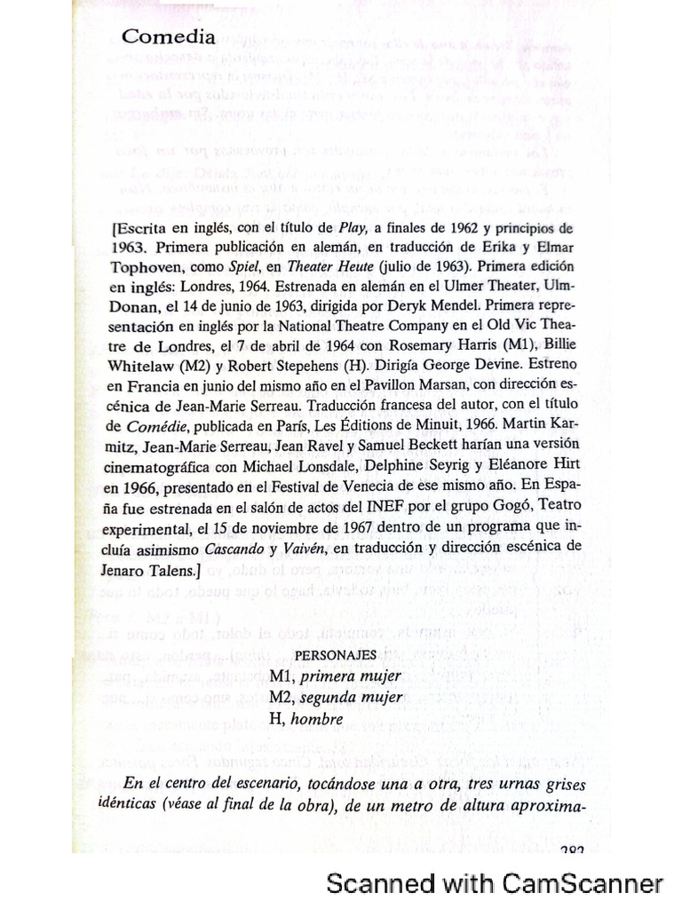 Play Samuel Beckett | PDF