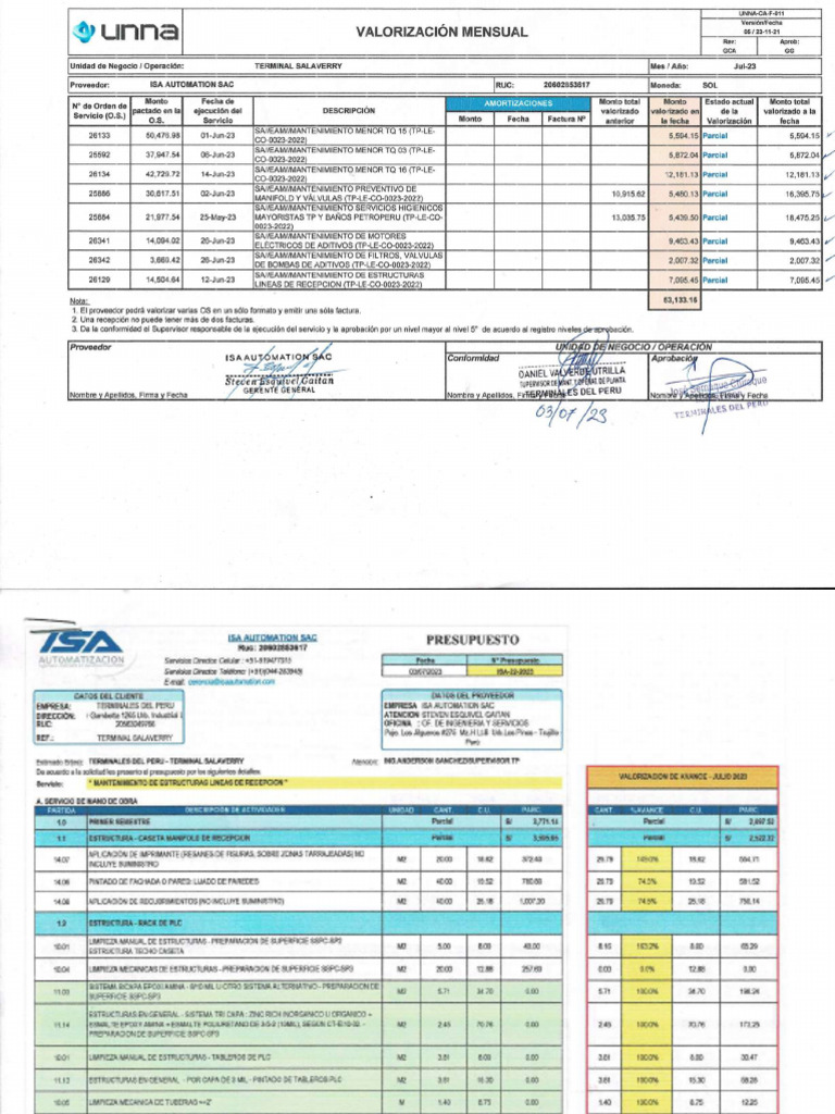 Val Os 26129 Tp-sa Mantto Estructuras Compressed | PDF