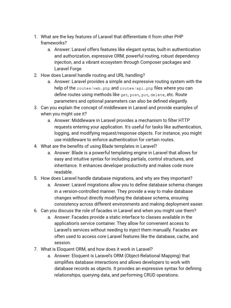Laravel 2 | PDF | Databases | Php