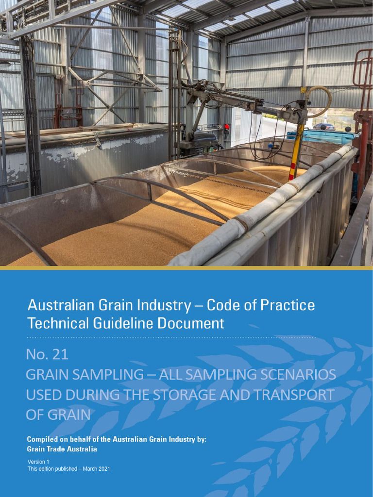 Australian Grain Industry – Code of Practice - TGD No_21 - Grain Sampling All Scenarios | PDF ...