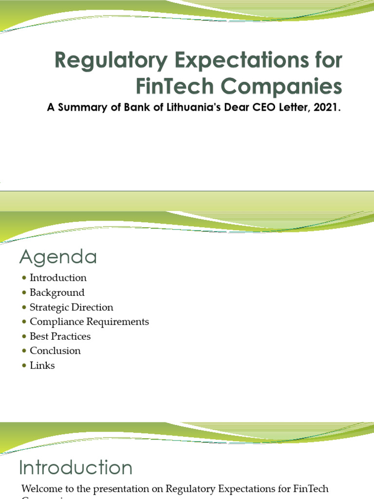 A Summary Of Bank Of Lithuanias Dear Ceo Letter 2021 Download Free