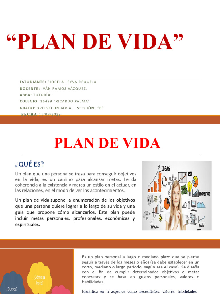 Plan de Vida y Metas Personales | PDF | Toma de decisiones | Evaluación