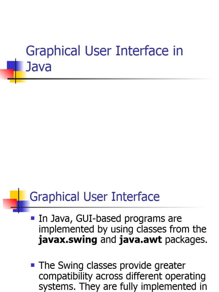 Gui In Java Pdf Inheritance Object Oriented Programming Class 9992