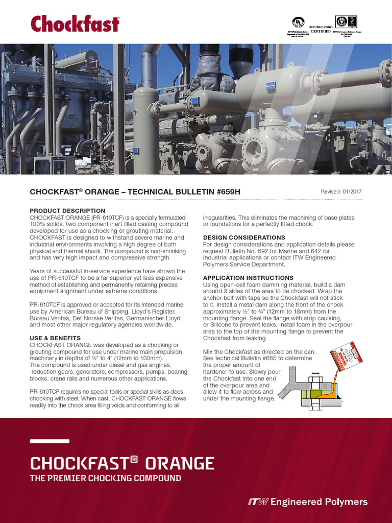 Datasheet Chockfast Orange | Download Free PDF | Strength Of Materials ...