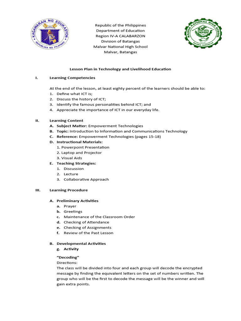 Demo LP | PDF | Educational Technology | Information And Communications Technology