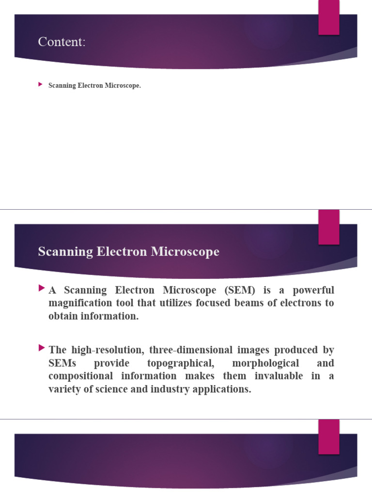 SEM-TEM | PDF | Scanning Electron Microscope | Transmission Electron Microscopy