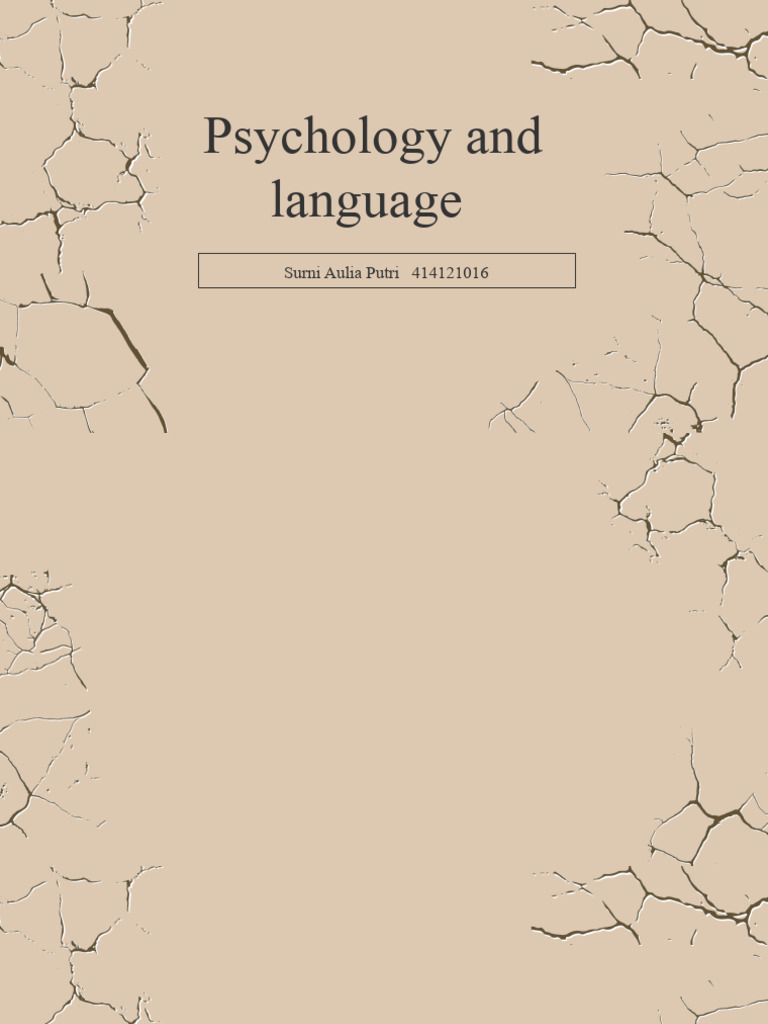Psychology and Language | PDF | Linguistics | Human Communication