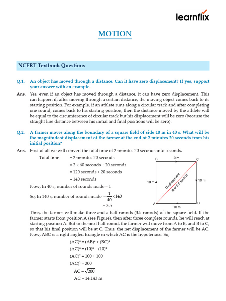 Class 9 Phy Chapter 1 | PDF | Speed | Acceleration