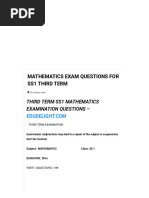 Free WASSCE Further Mathematics Past Questions | PDF | Acceleration ...