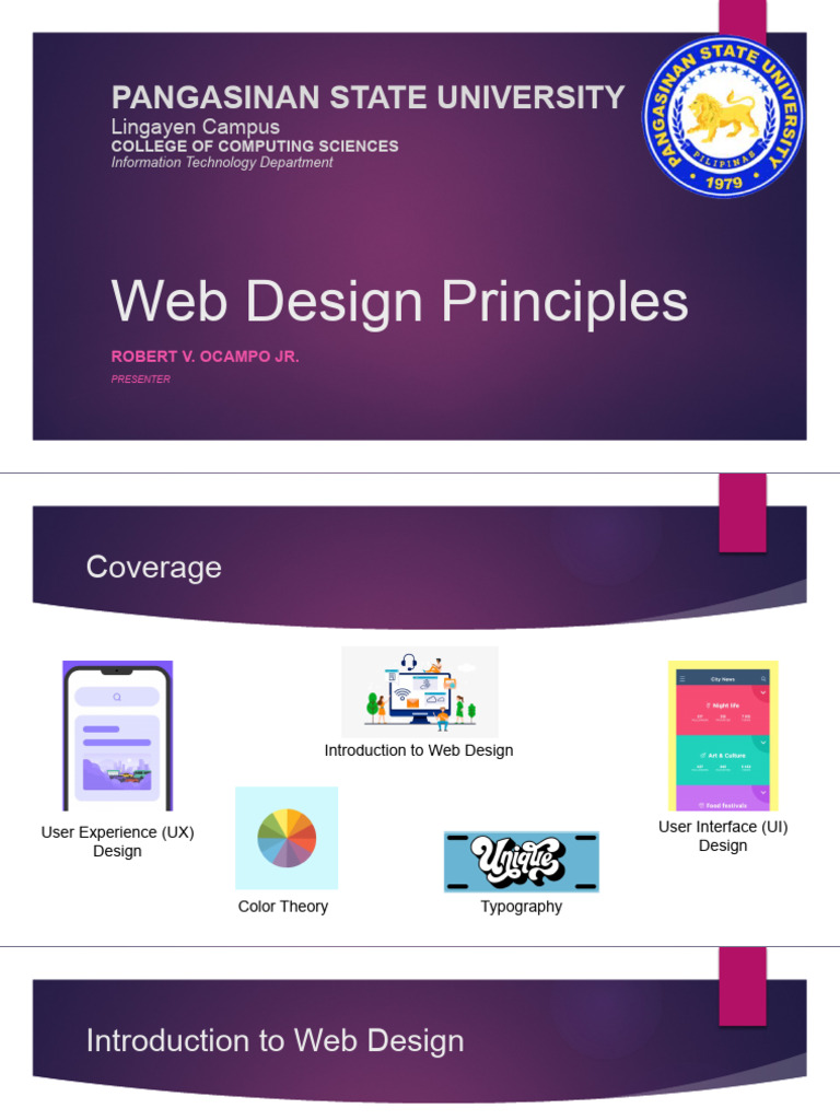 Web Design Principles | PDF | Typefaces | Typography