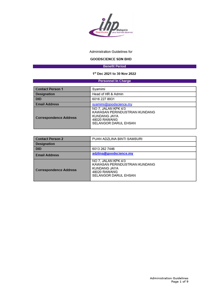 GoodScience Administration Guide For IHP 01122021 | PDF | Receipt | General Practitioner