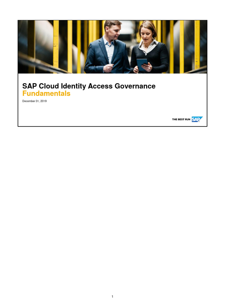 SAP Cloud Identity Governance Guide | PDF | Cloud Computing | Risk