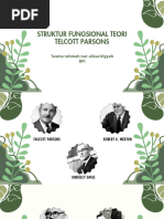 Teori Struktural Fungsional Talcot Parsons | PDF