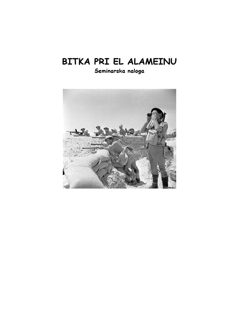 Zgo Ref Bitka Pri El Alameinu 01 | PDF