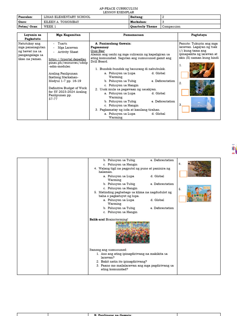 FINAL-GR2 Week1 PEACECUR | PDF