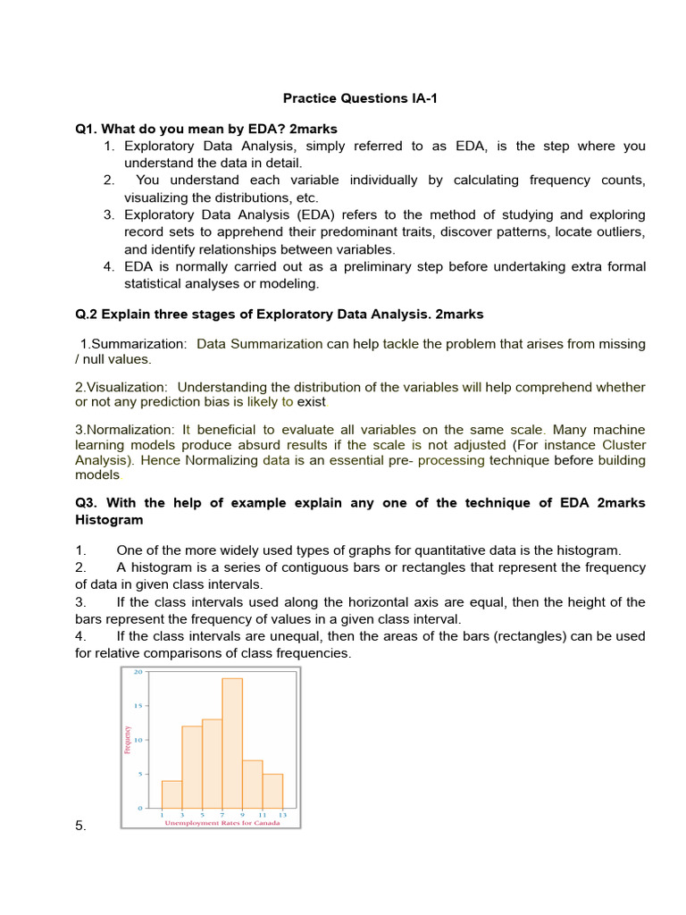 AIML Practice Questions IA-1 Ans | PDF | Pie Chart | Data Analysis